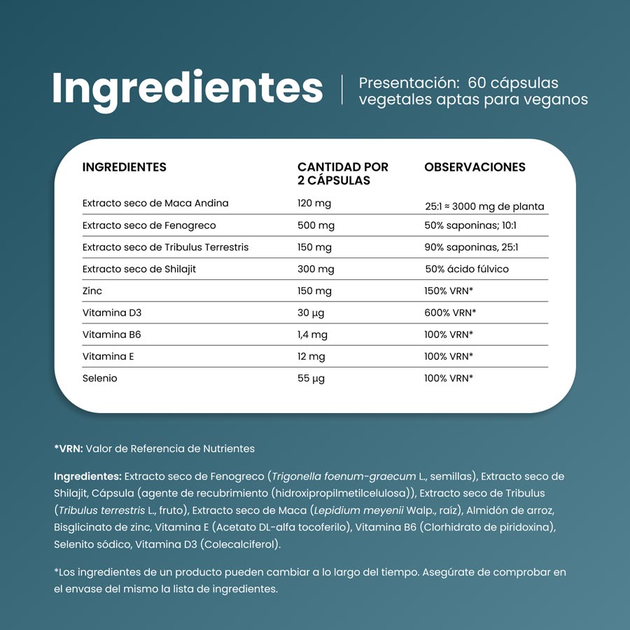 Tribulus + Maca | Viboost: Suplemento para la Testosterona